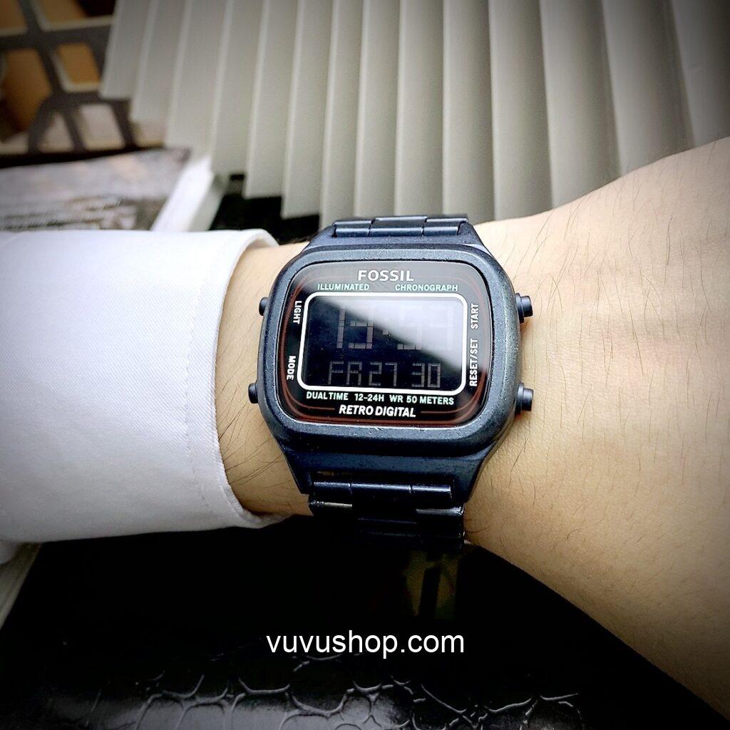 Đồng hồ nam Fossil Retro Digital Đa chức năng - Vu shop